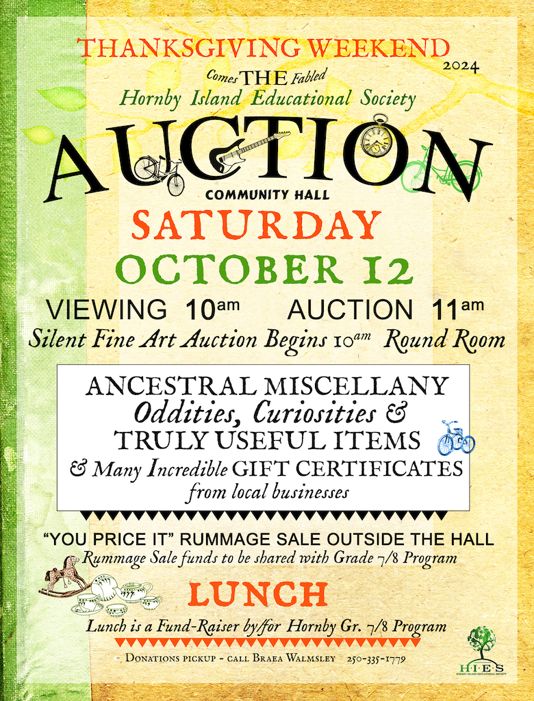 HIES Auction | Hornby Island Educational Society
